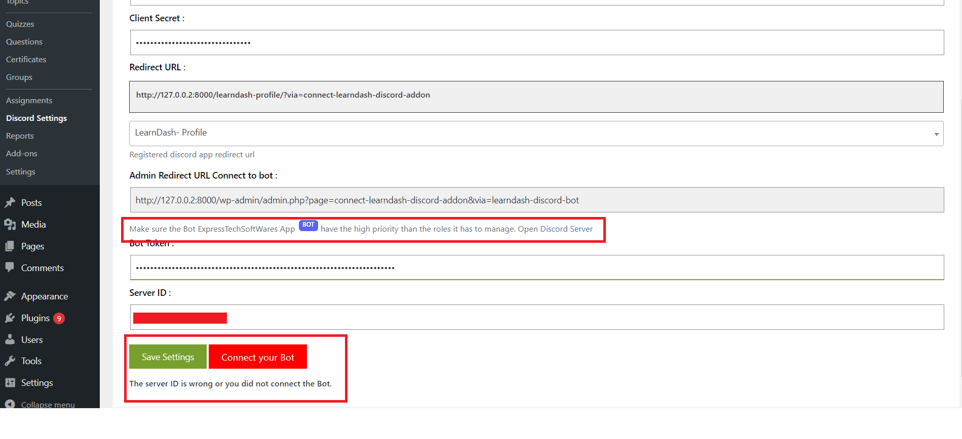Step by step documentation guide on how to connect LearnDash and discord server - ExpressTech ...