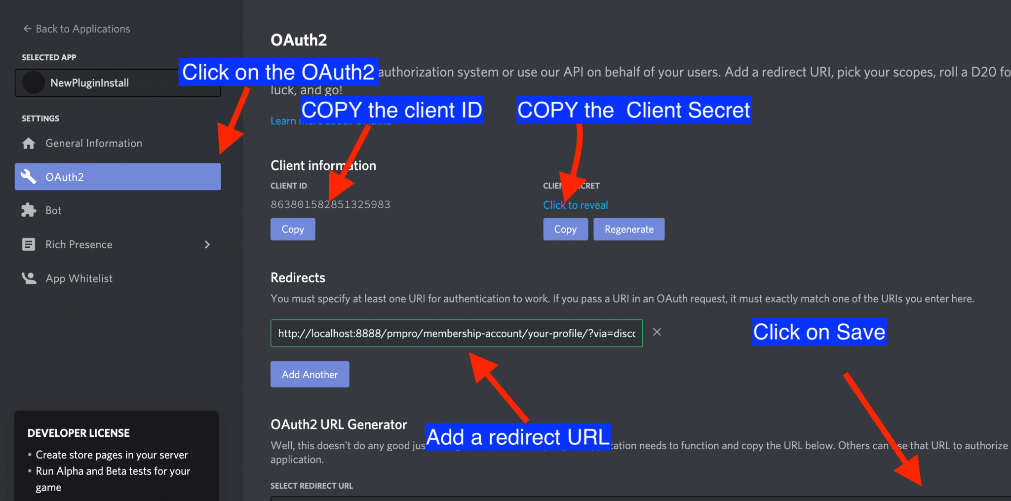 Step By Step Documentation Guide On How To Connect Pmpro And Discord Server Using Discord Addon