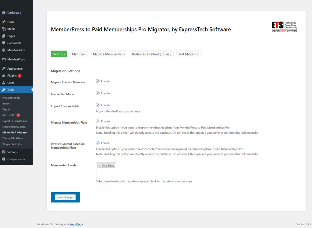 Migration Guide: Migrating from MemberPress to Paid Memberships Pro (PMPro) - ExpressTech Software